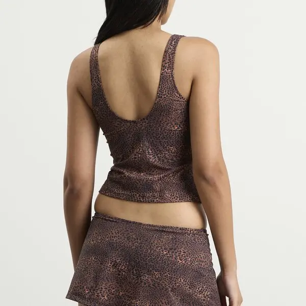 FRUITY BOOTY Shania Leopard Print Tankini