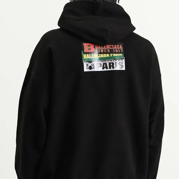 Balenciaga Bumper Sticker Regular Fit Hoodie