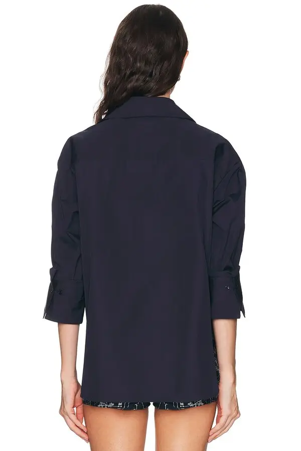 TWP Polo Top In Navy