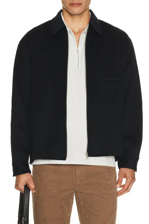 FRAME Double Face Zip Shirt Jacket