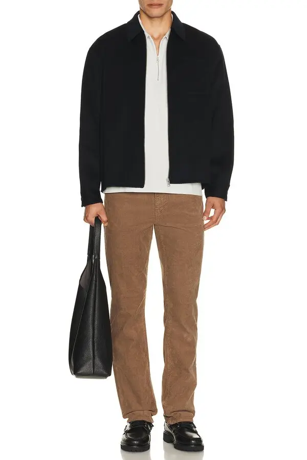 FRAME Double Face Zip Shirt Jacket - Dark Navy
