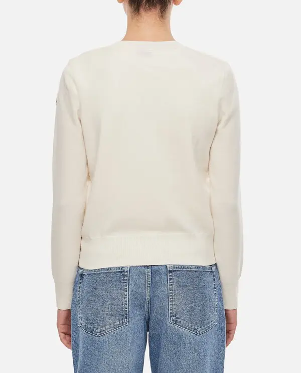 Moncler Wool Cardigan With Zip