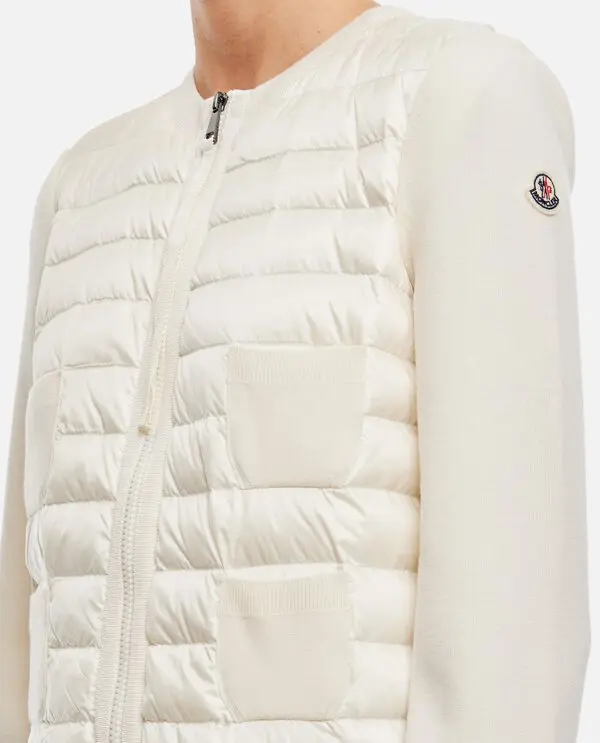 Moncler Wool Cardigan With Zip