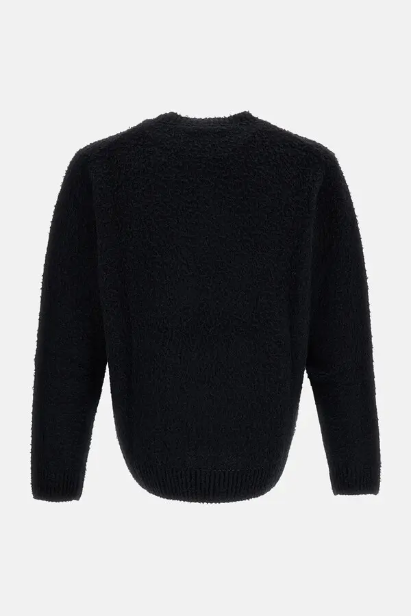 ORIGINAL VINTAGE Brushed Crew-neck Sweater - Nero