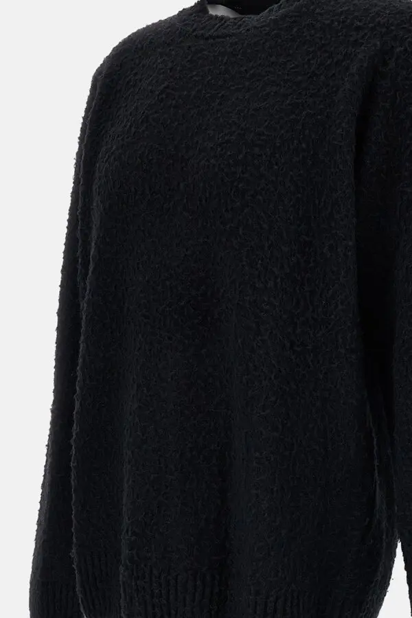 ORIGINAL VINTAGE Brushed Crew-neck Sweater - Nero