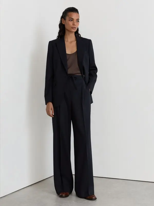 REISS Solene Suit Trousers - Navy