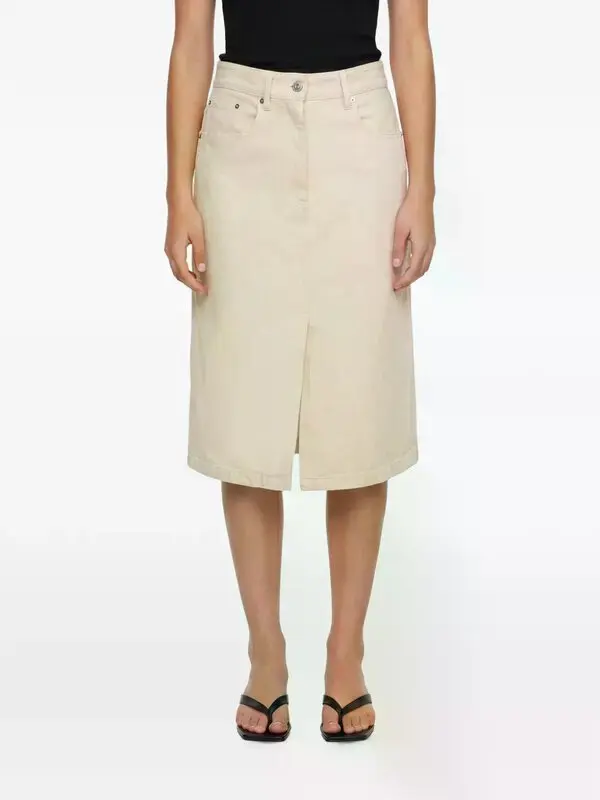 A.p.c. Denim Split Skirt