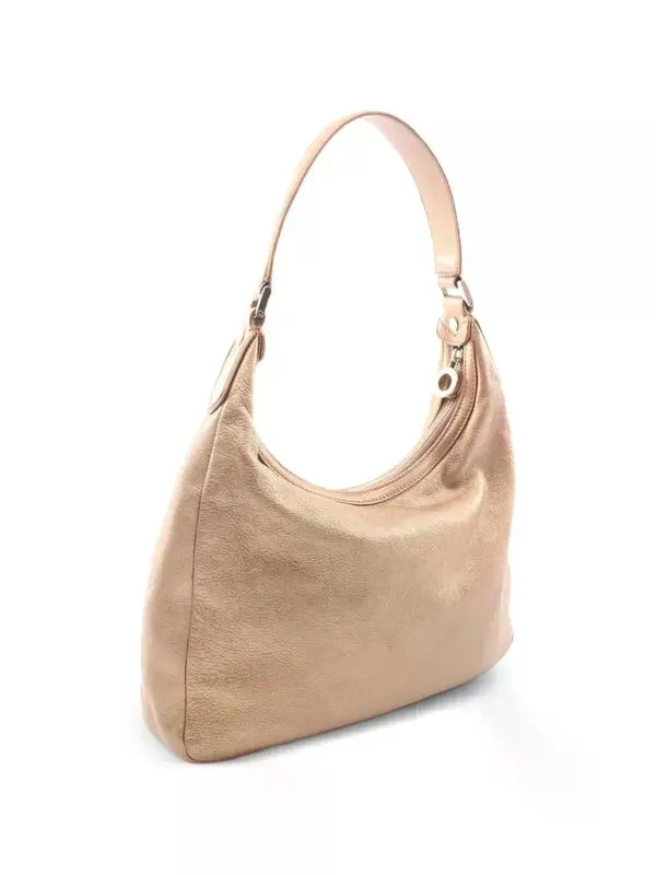 BVLGARI 2000s Collezioni Leather Shoulder Bag