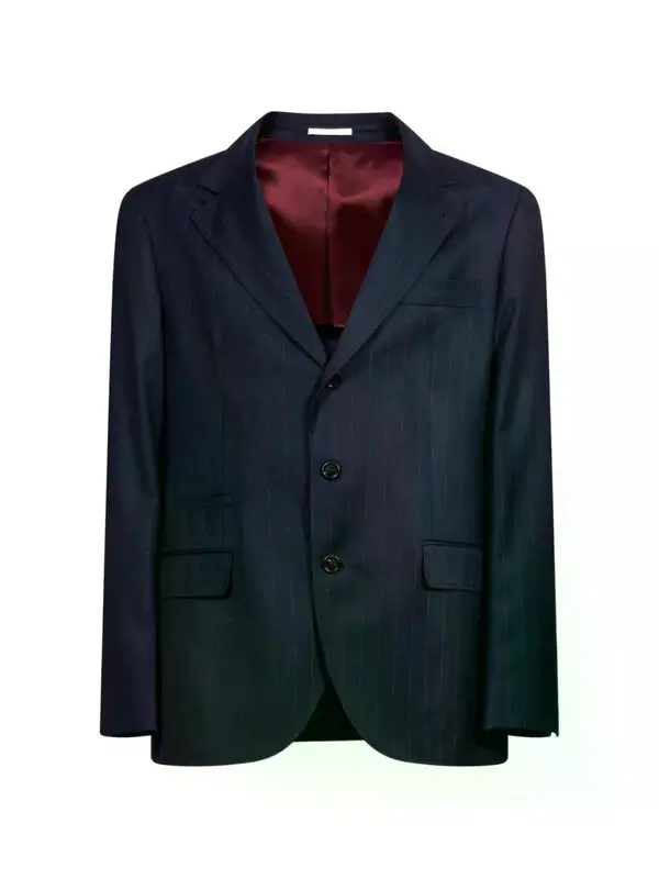 Brunello Cucinelli Pinstriped Single-breasted Blazer