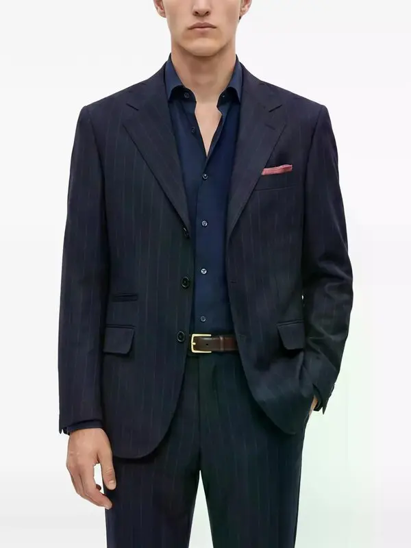 Brunello Cucinelli Pinstriped Single-breasted Blazer