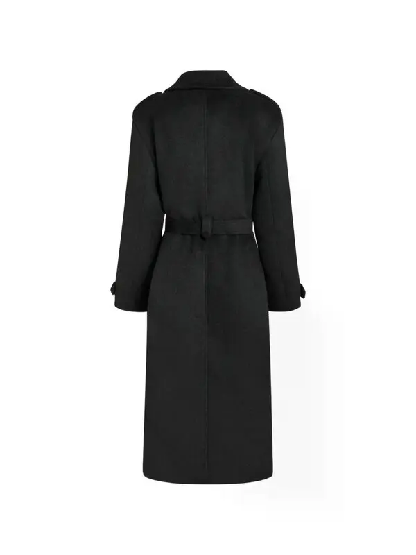 Karl Lagerfeld Belted Long-sleeve Coat