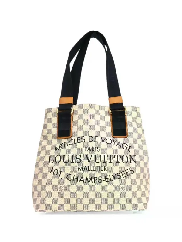 LOUIS VUITTON 2012 Damier Azur Cabas Tote Bag