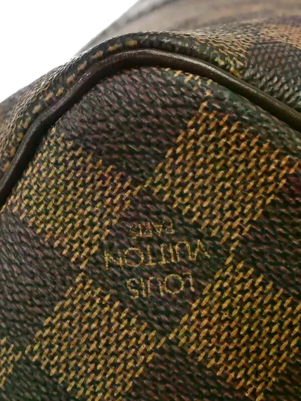 LOUIS VUITTON Damier Keepall Travel Tote Bag - Brown