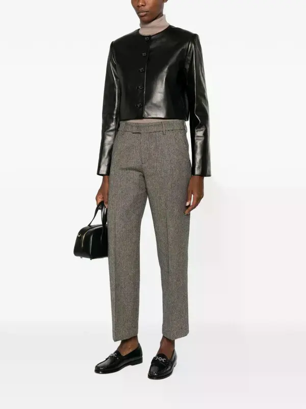 BERWICH Alice Herringbone Pattern Trousers