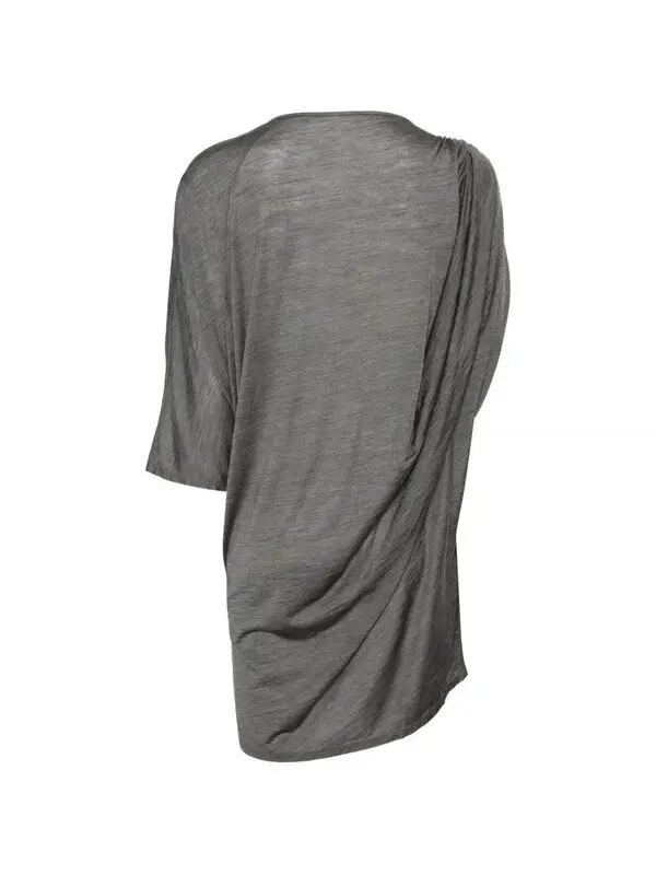 LESS Asymmetric Draped T-shirt