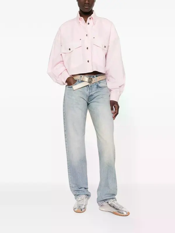 Versace Crop Button-down Shirt