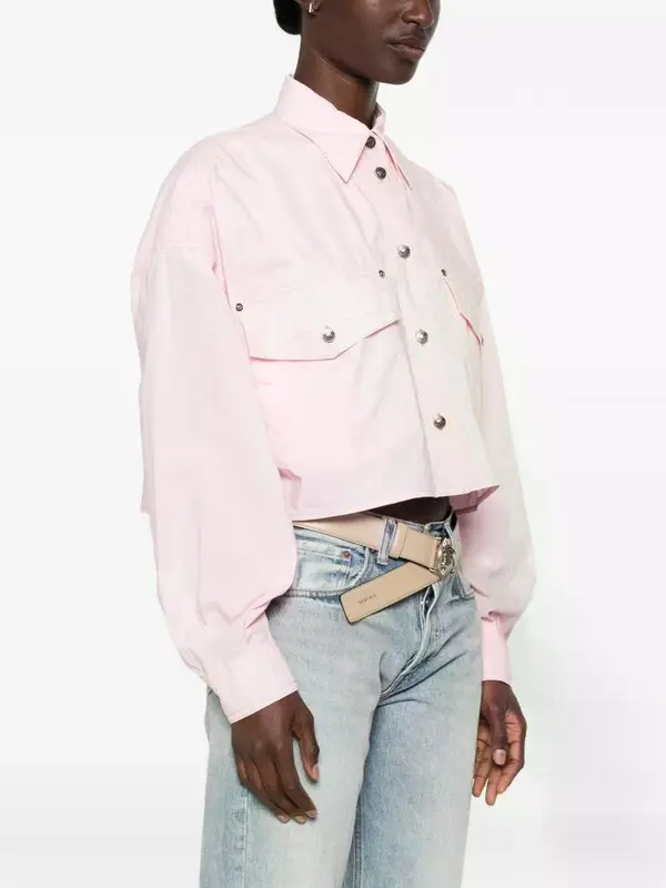 Versace Crop Button-down Shirt