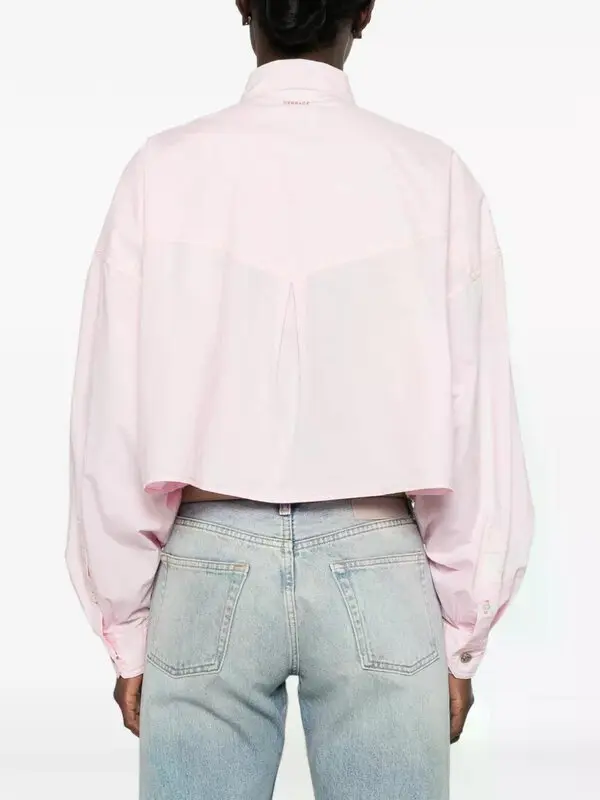 Versace Crop Button-down Shirt