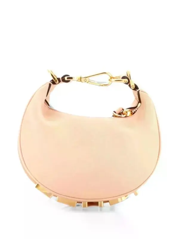 Fendi Fendigraphy Bag Leather Nano Hobo Bag