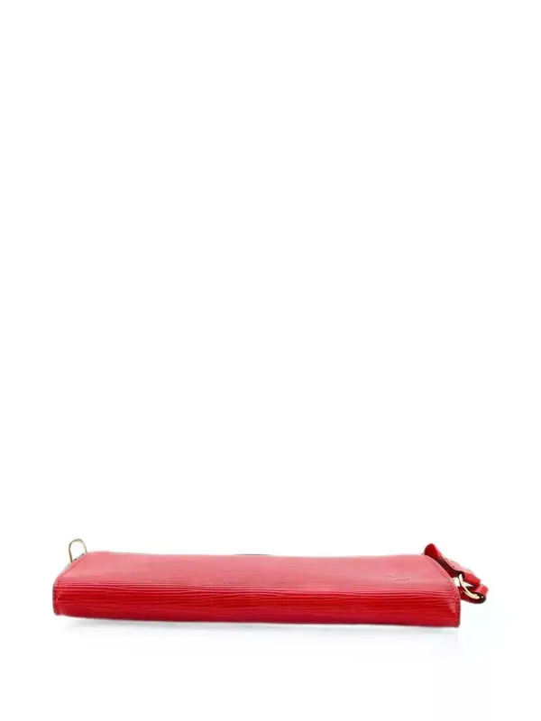 LOUIS VUITTON Pochette Accessoires Epi Leather Clutch Bag - Red