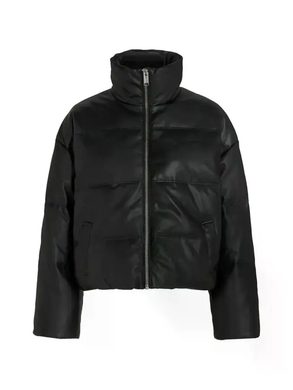 Karl Lagerfeld Faux-leather Puffer Jacket