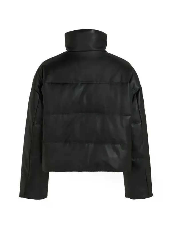 Karl Lagerfeld Faux-leather Puffer Jacket