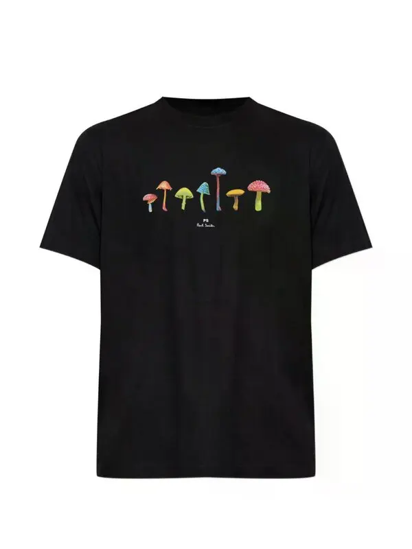 Paul Smith Mushrooms Print T-shirt - Black