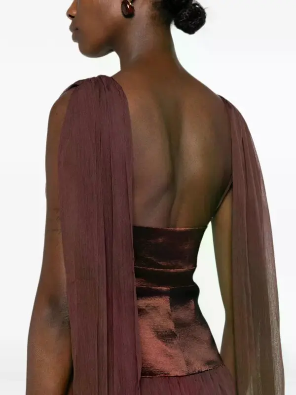 Arcina Ori Ramona Draped-panel Maxi Dress