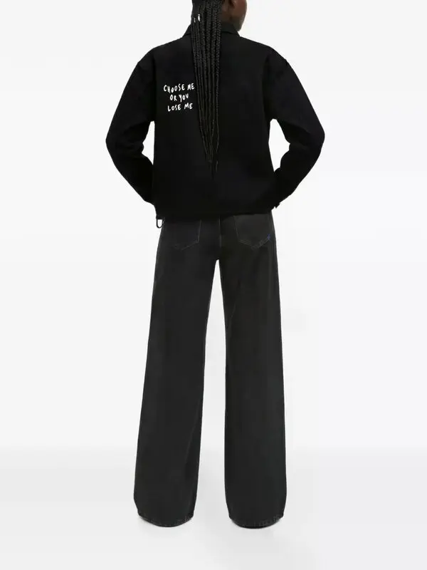 Karl Lagerfeld X Pietro Terzini Low-rise Wide-leg Jeans