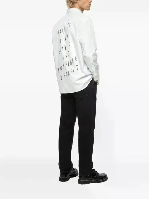 Karl Lagerfeld X Pietro Terzini Slogan-print Jeans - Black