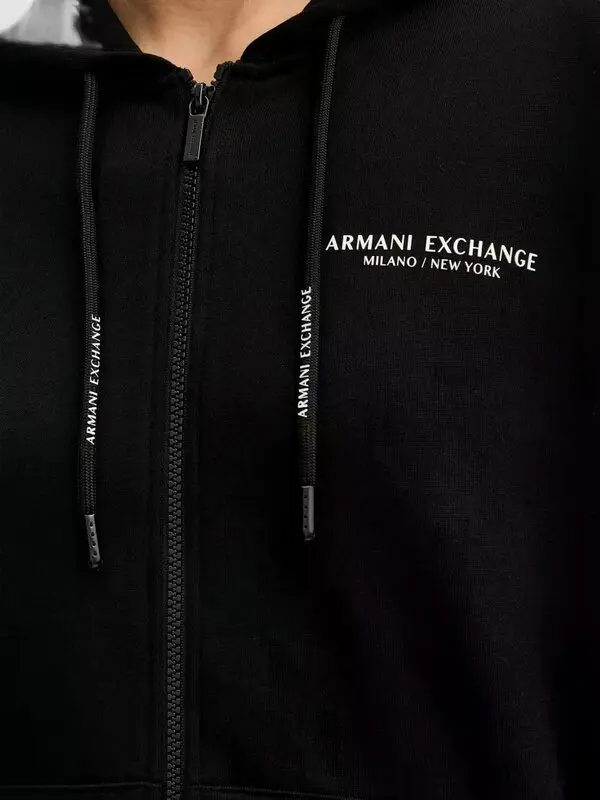 Armani Exchange Logo-print Zip-up Hoodie