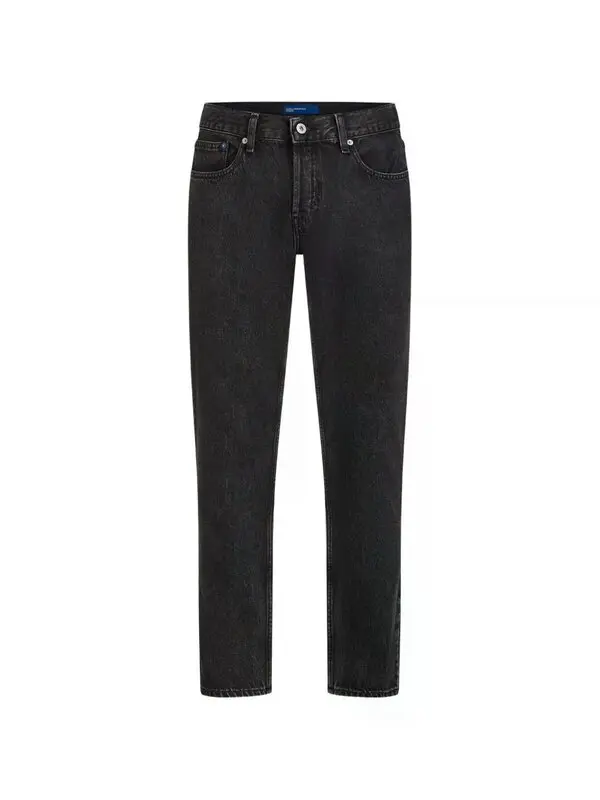 Karl Lagerfeld Tapered Fit Denim Jeans - Black