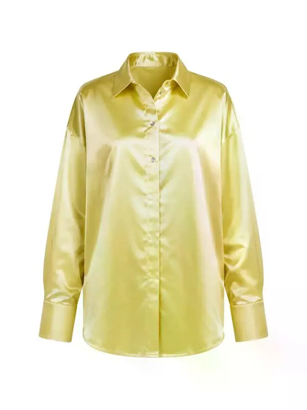 SA SU PHI Long Sleeve Satin Shirt