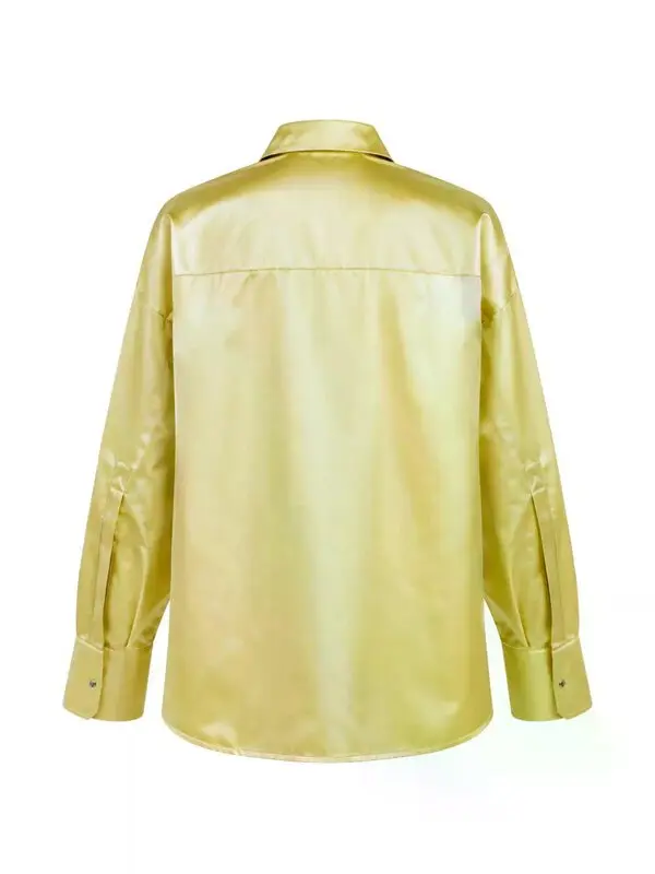 SA SU PHI Long Sleeve Satin Shirt