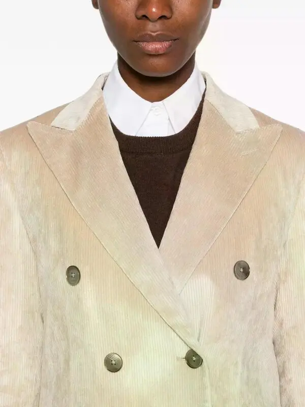 LARDINI Double-breasted Corduroy Blazer