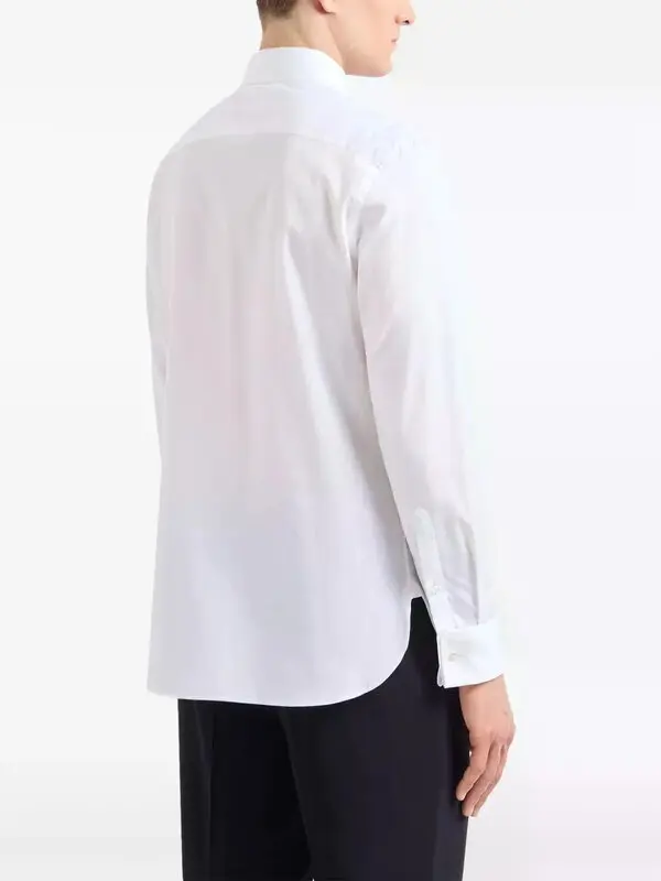 Giorgio Armani Spread-collar Cotton Shirt