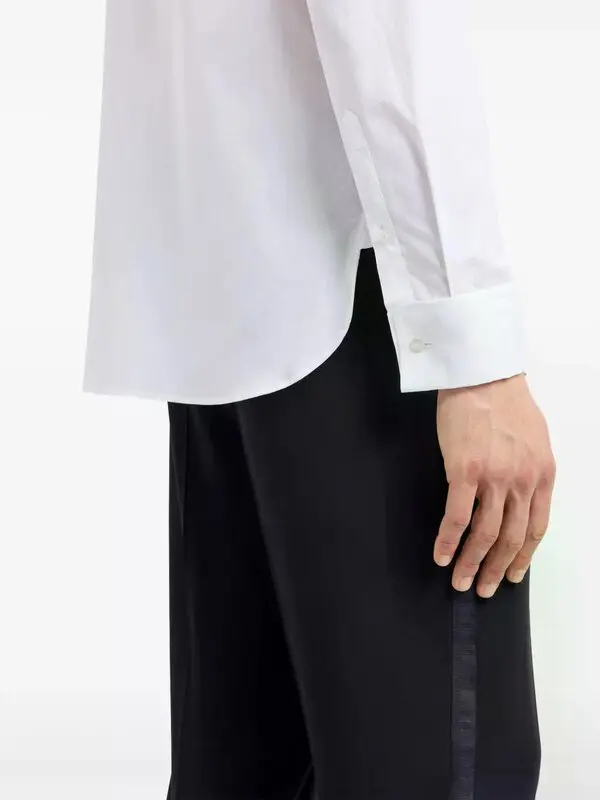 Giorgio Armani Spread-collar Cotton Shirt
