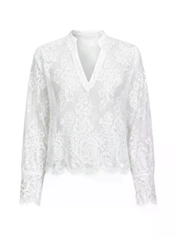 CISSA Victorian Floral Lace Blouse