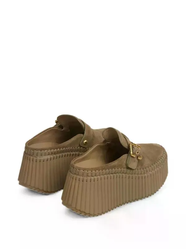 Chloé Nama Buckle-fastening Platform Mules