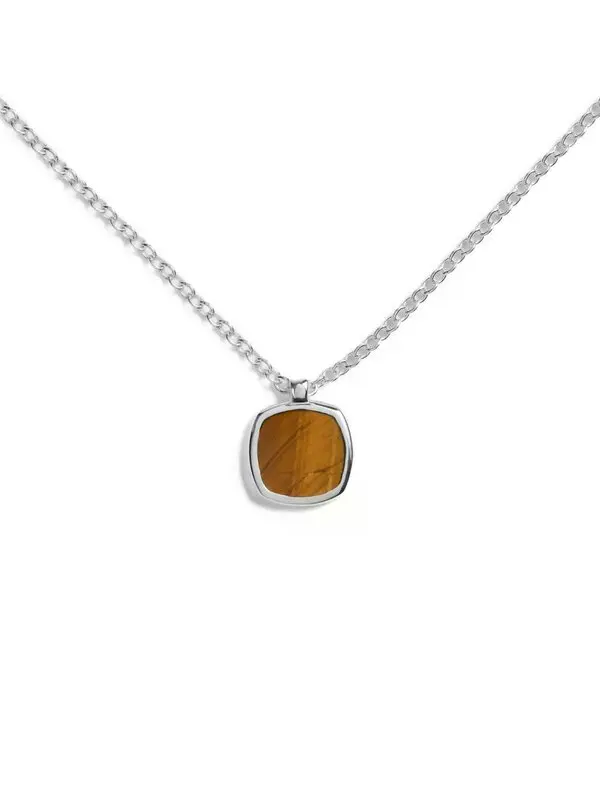 Monica Vinader Tiger's Eye Pendant Necklace