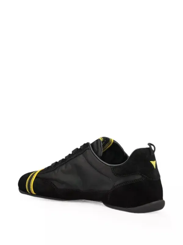 Fendi Wrap Suede And Fabric Low-top Trainers