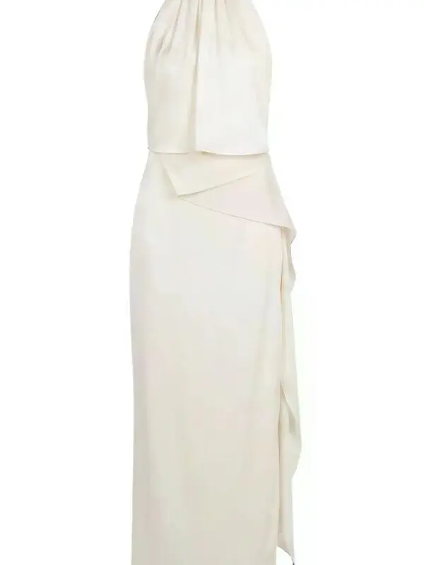 BAOBAB Lorena Maxi Ruffled Satin Skirt