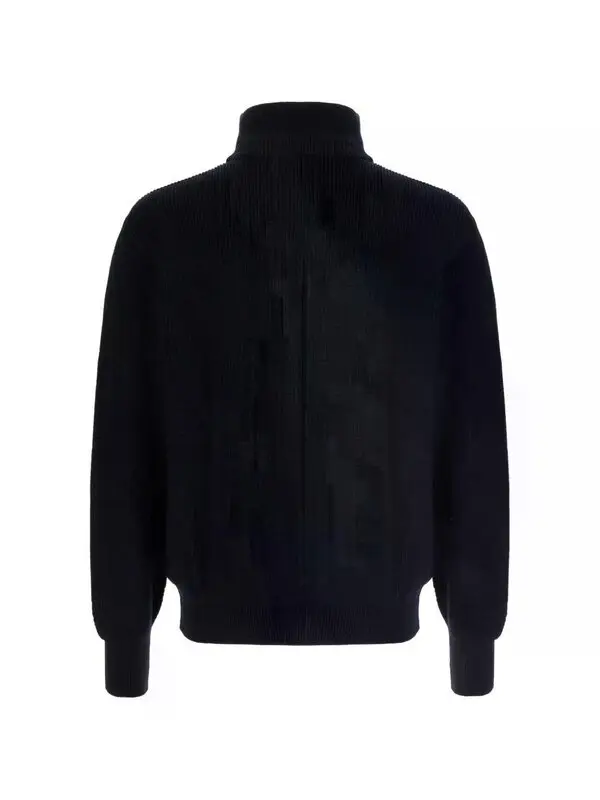 Paul & Shark Ribbed-knit Half-zip Sweater