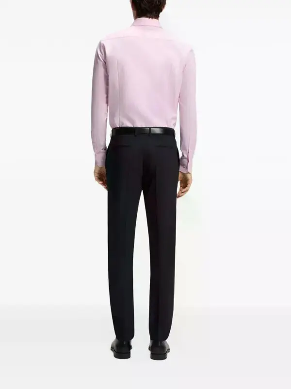 BOSS One Slim-fit Shirt In Wrinkle-resistant Oxford Cotton