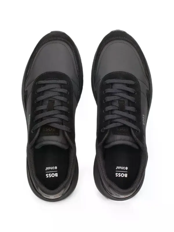BOSS Panelled Lace-up Sneakers