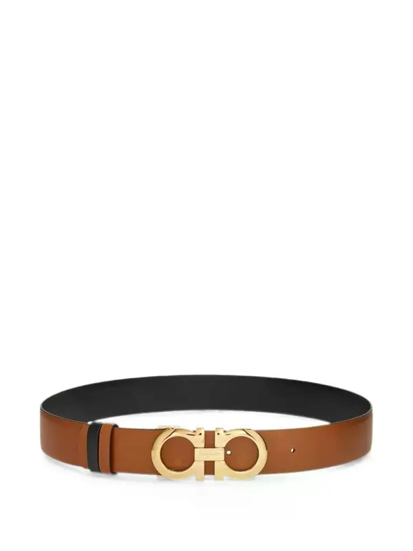 FERRAGAMO Gancini Reversible Leather Belt - Neutrals
