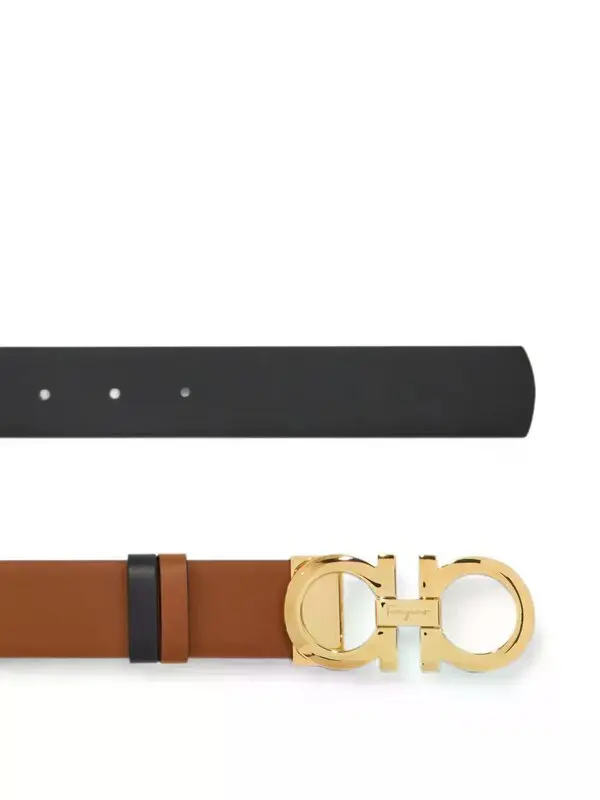 FERRAGAMO Gancini Reversible Leather Belt