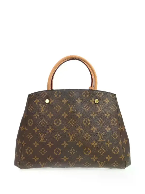 LOUIS VUITTON 2017 Mm Montaigne Monogram Tote Bag