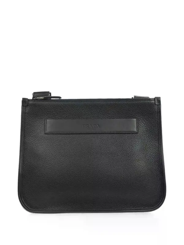 Prada 2010-2020s Enamel Triangle Shoulder Bag
