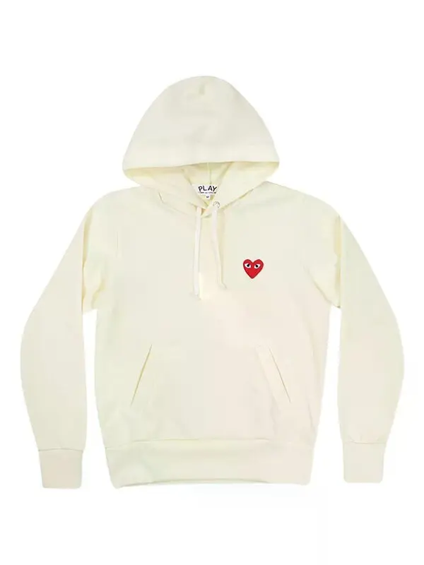 Play Comme Des Garcon Hoodie With Embroidered Heart Logo